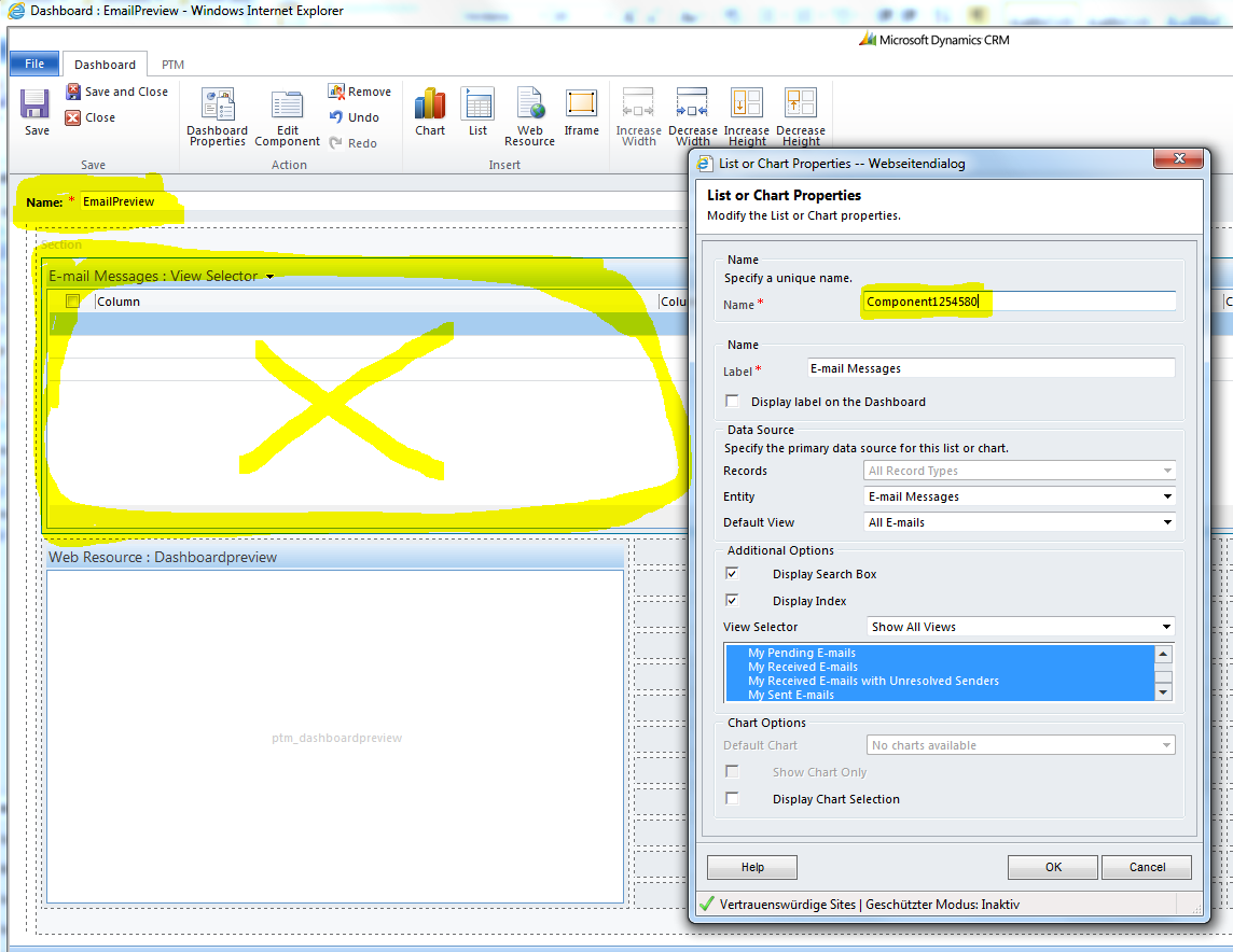 News.mscrm-addons.com Blog | How to embed previews in CRM Dashboa